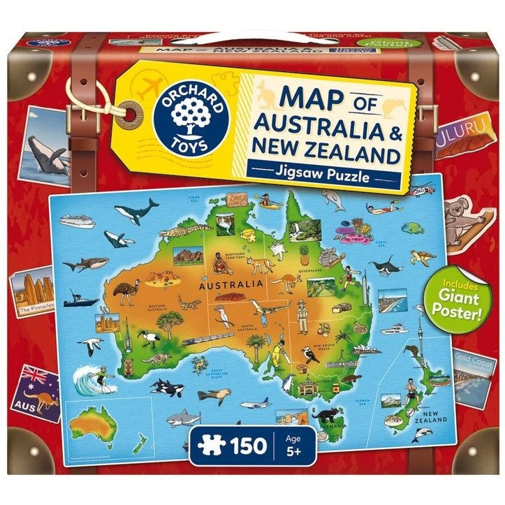 Map of Australia and New Zealand Jigsaw Puzzle | Good Games