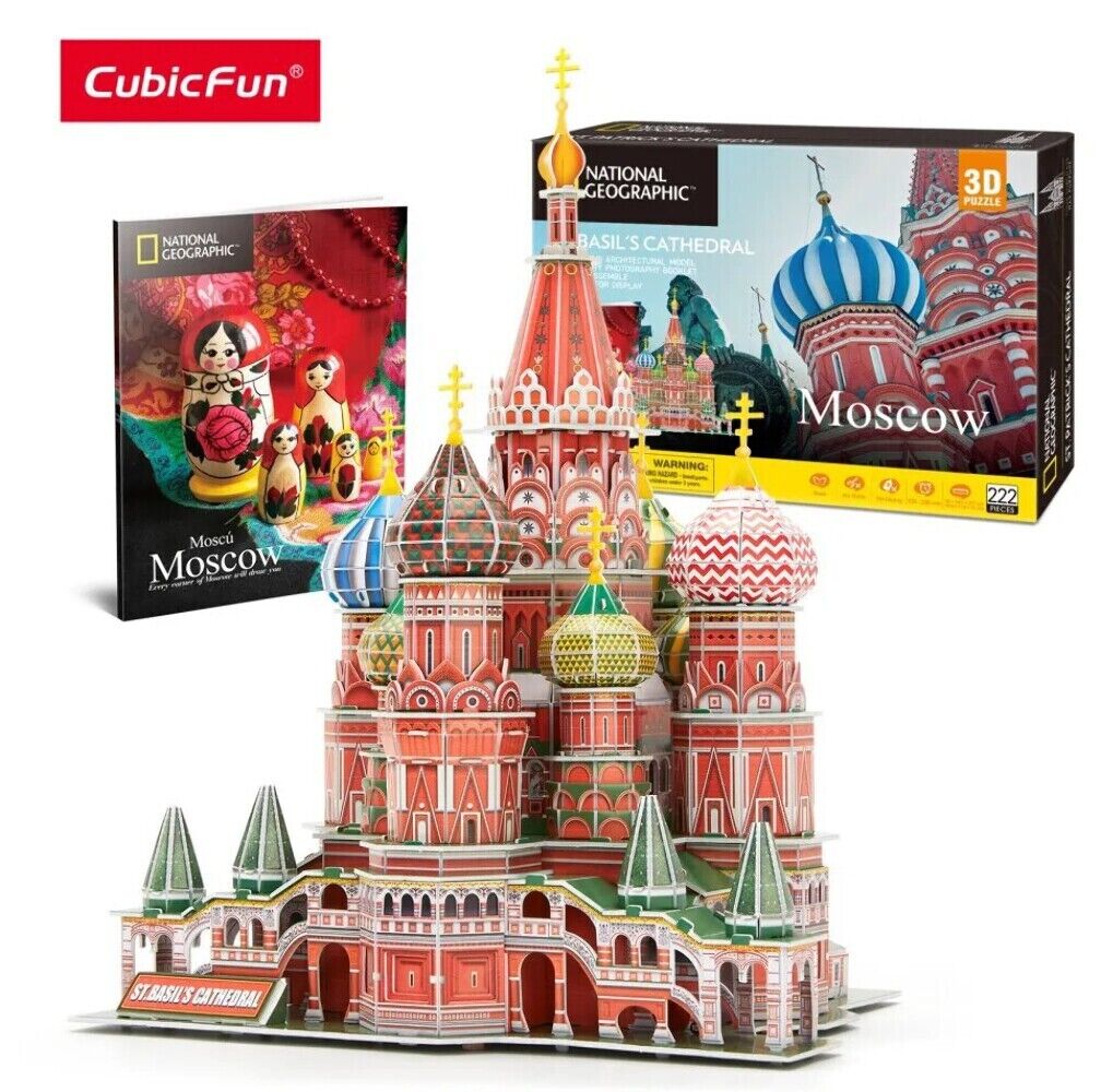National Geographic St. Basils Cathedral 3D Puzzle – Good Games