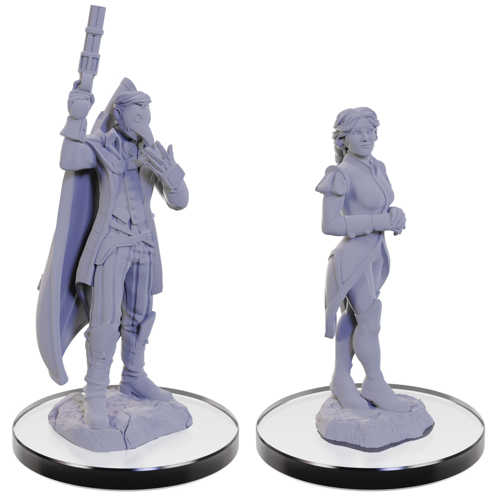 Critical Role Unpainted Miniatures Percival & Cassandra de Rolo – Good ...