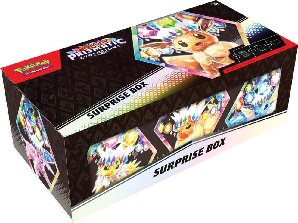 Pokemon TCG - Scarlet & Violet Prismatic Evolutions Surprise Box – Good ...
