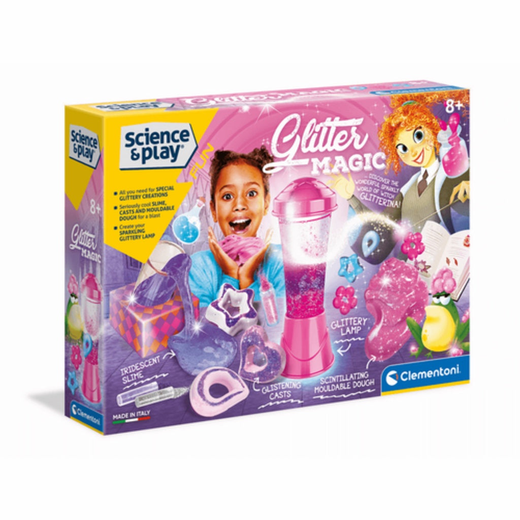 Clementoni - Glitter Lab – Good Games