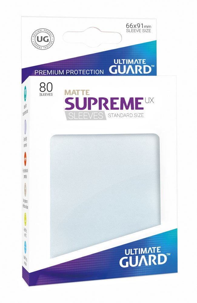Ultimate Guard - Supreme UX Standard Sleeves Matte Frosted (80) – Good ...